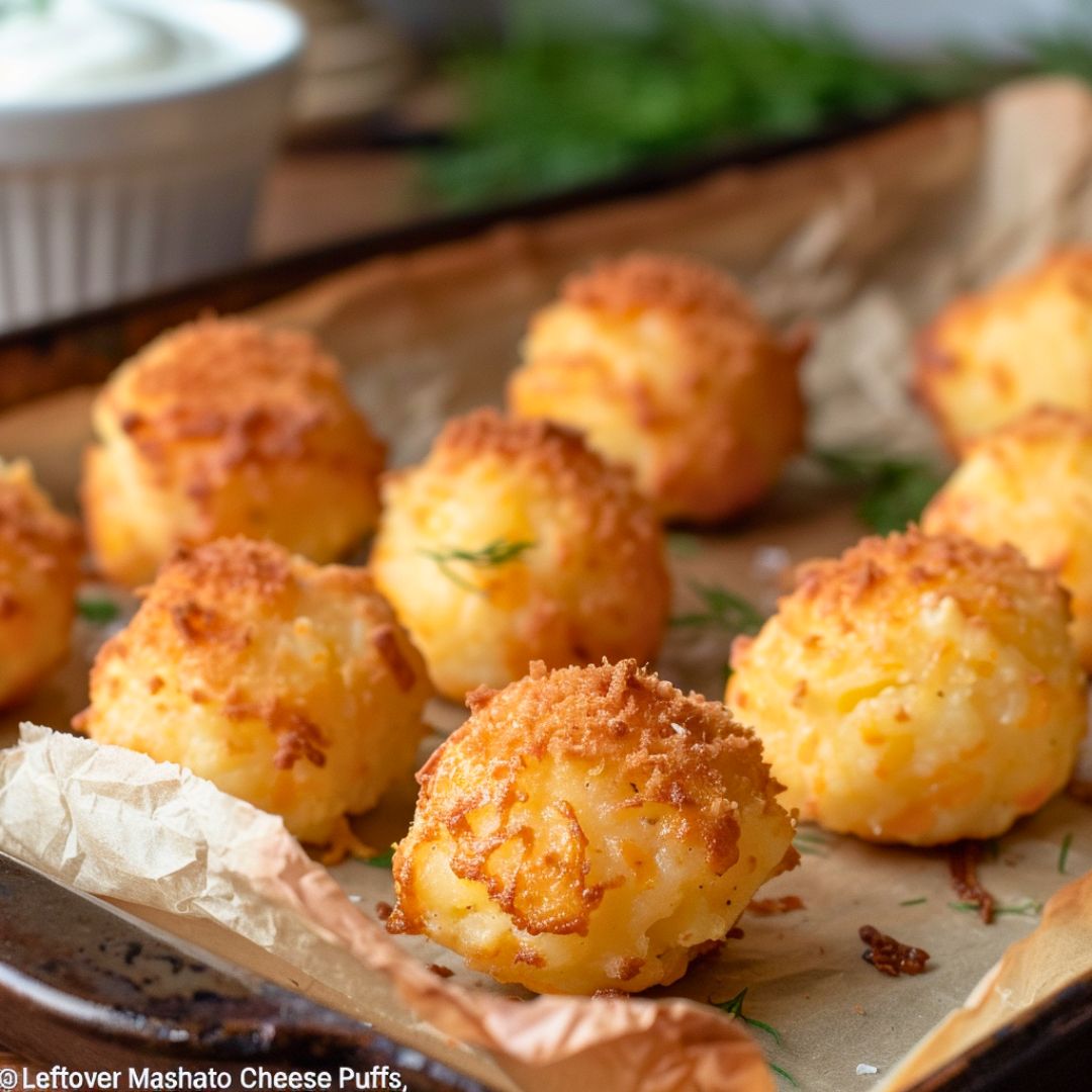 🧀 Leftover Mashed Potato Cheese Puffs 🧀 - EASY TO COOK